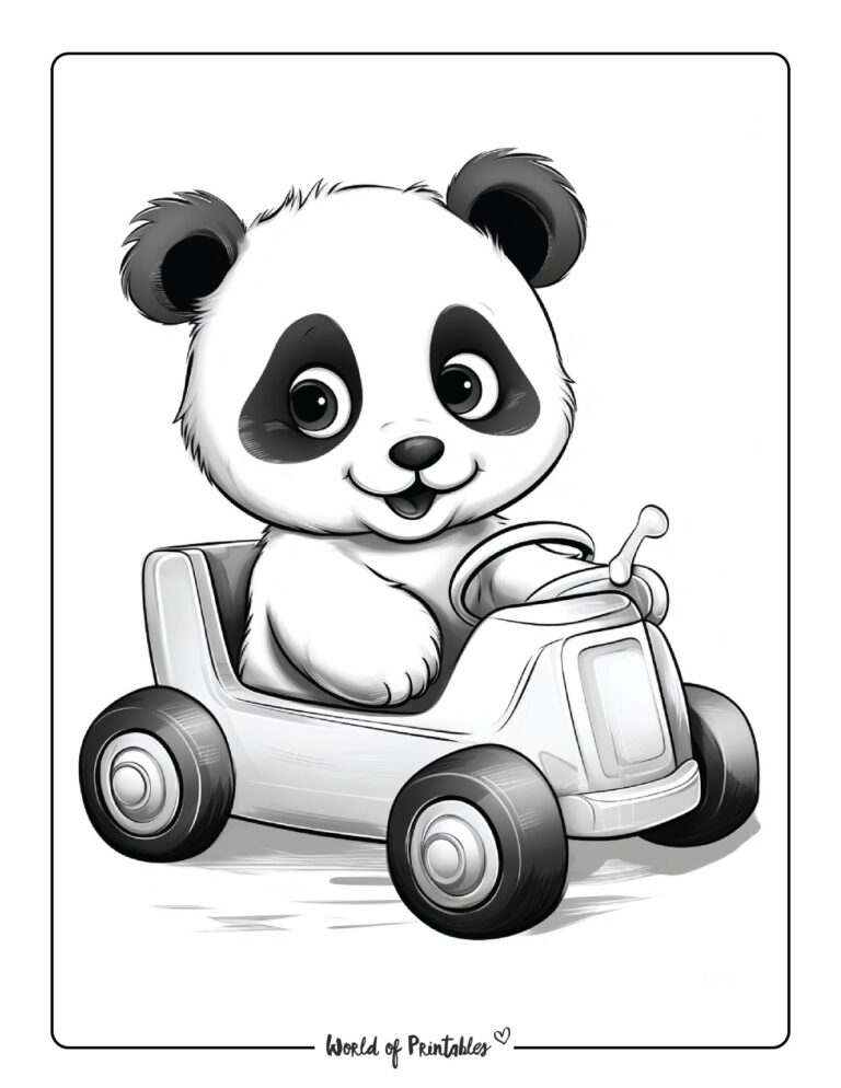 Panda Coloring Pages For Kids & Adults - World of Printables