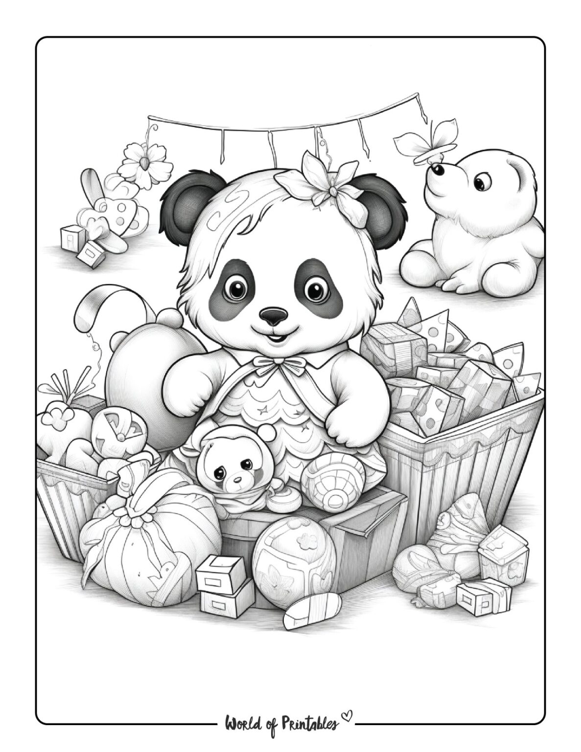 Panda Coloring Pages For Kids & Adults - World of Printables