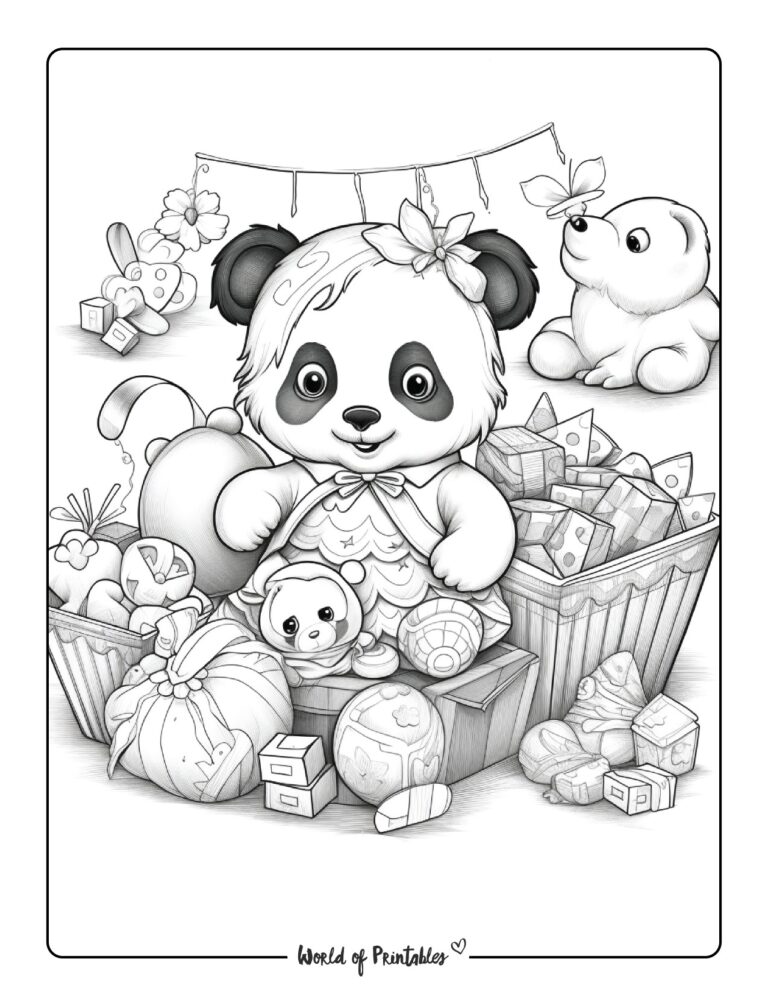 Panda Coloring Pages For Kids & Adults - World of Printables