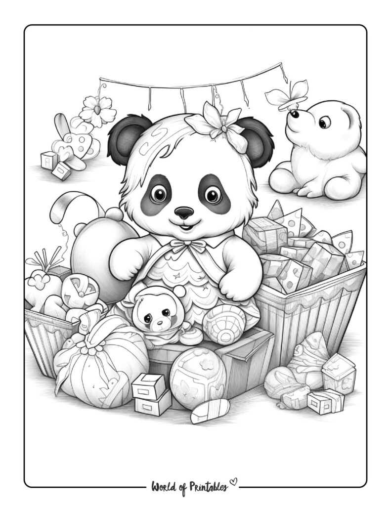 Panda Coloring Pages For Kids & Adults - World of Printables