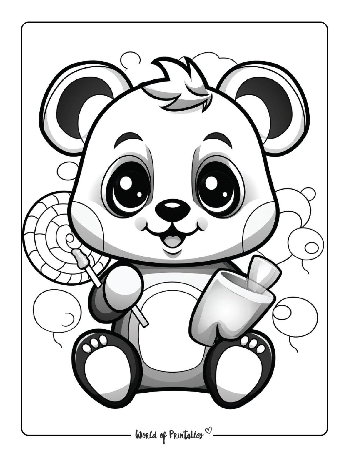Panda Coloring Pages For Kids & Adults - World of Printables