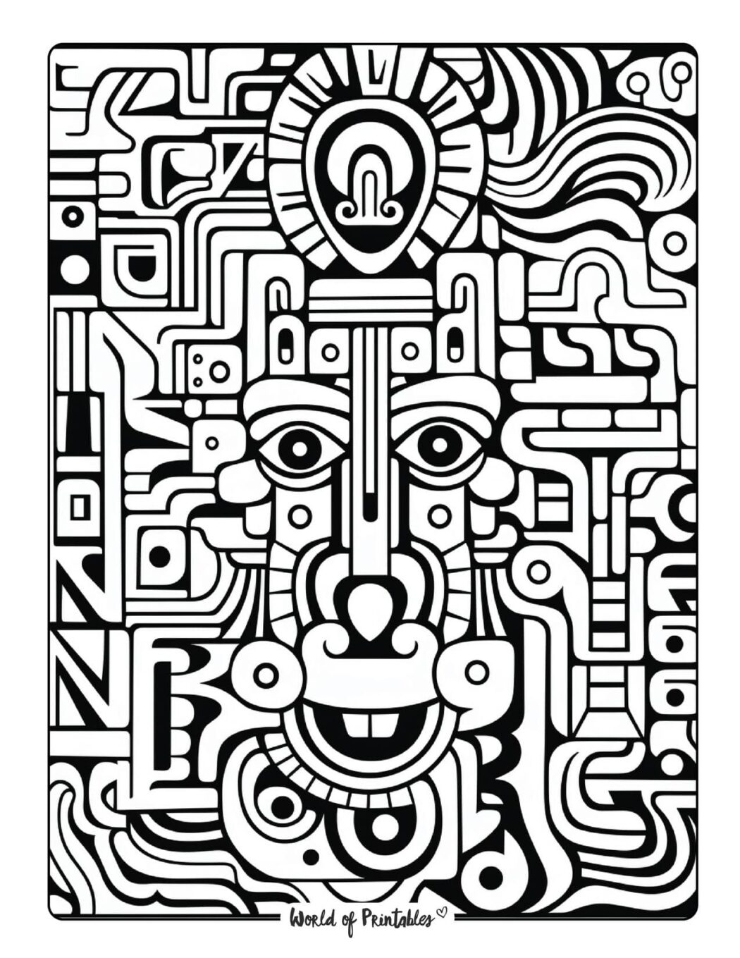 Pattern Coloring Pages - World of Printables