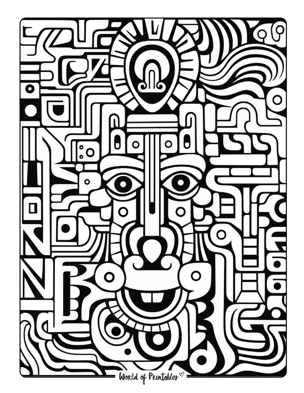 Pattern Coloring Pages - World of Printables