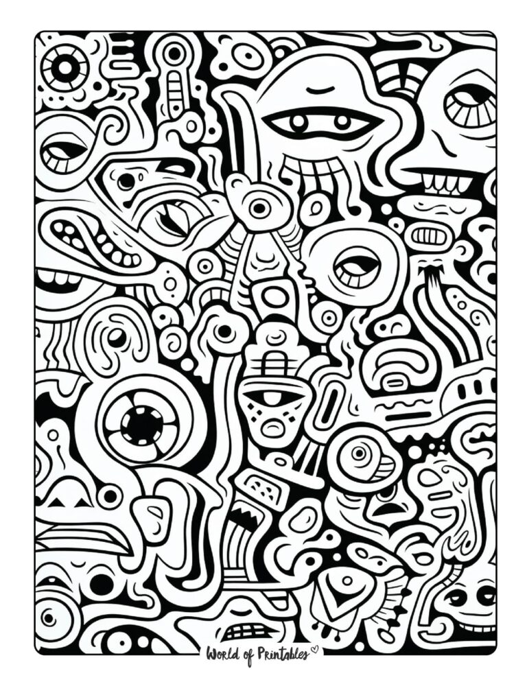 Pattern Coloring Pages - World of Printables