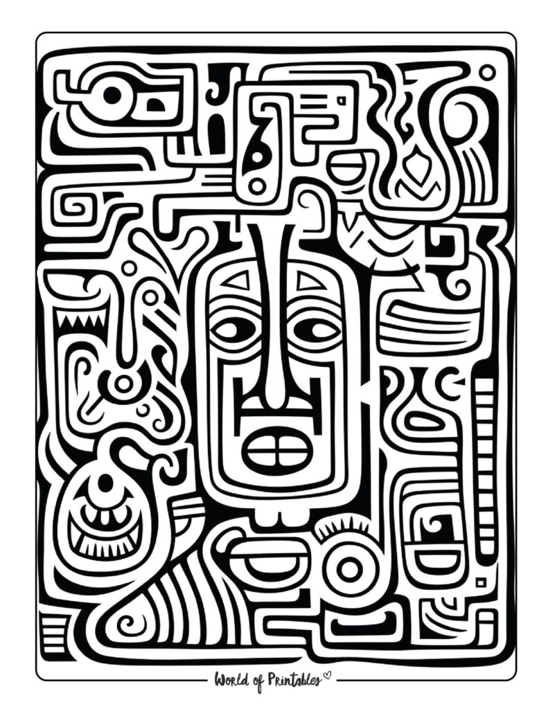 Pattern Coloring Pages - World of Printables