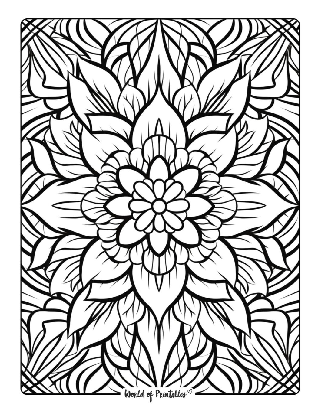 Pattern Coloring Pages - World of Printables