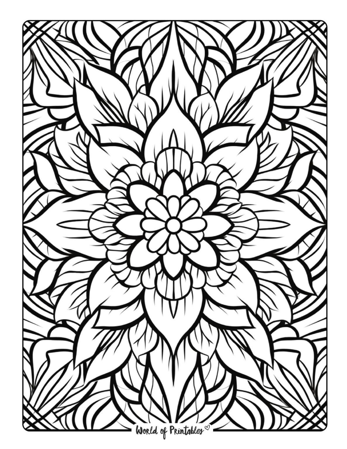 Pattern Coloring Pages - World of Printables