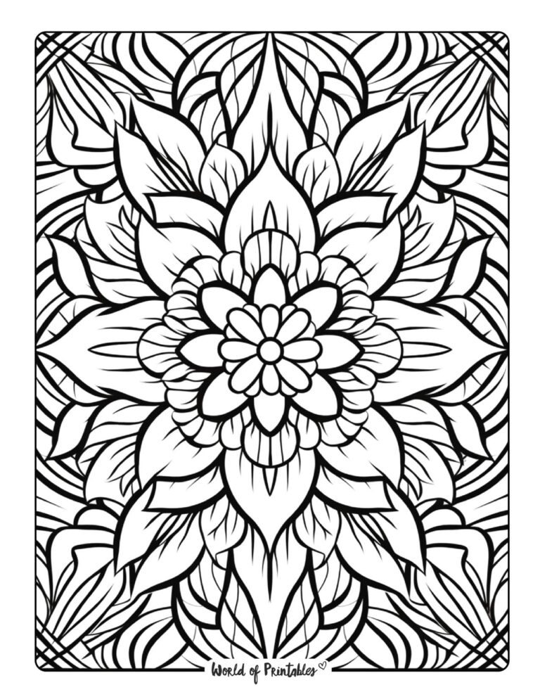 Pattern Coloring Pages - World of Printables