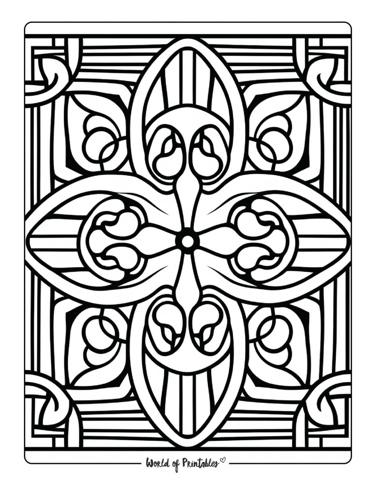 Pattern Coloring Pages - World of Printables