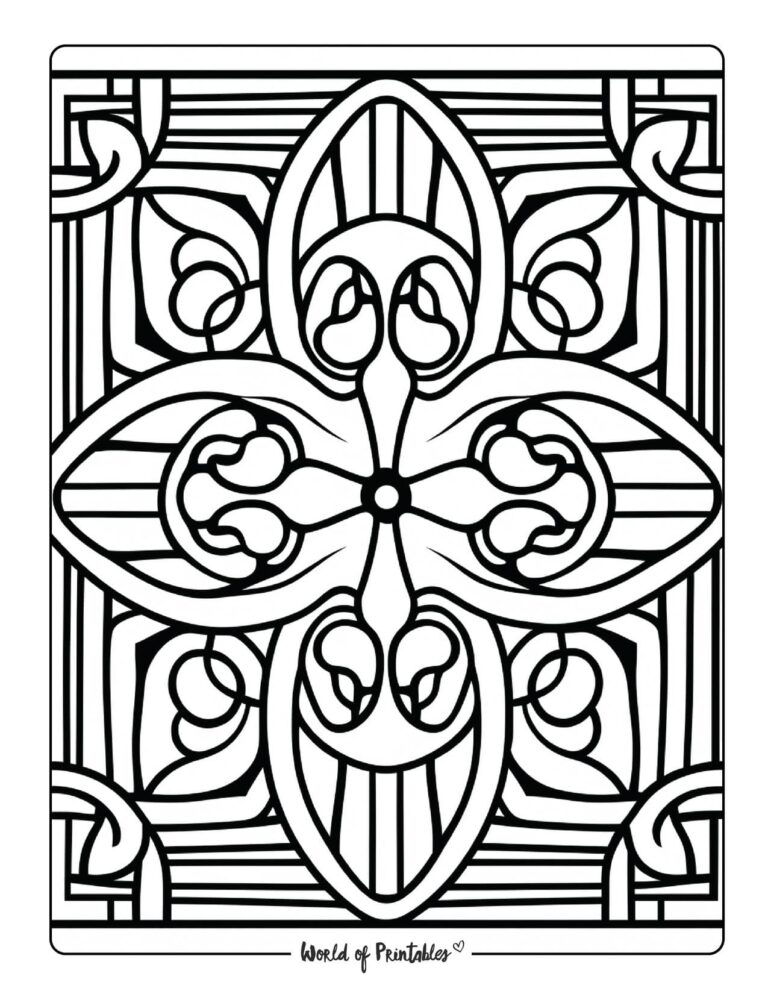 Pattern Coloring Pages - World of Printables
