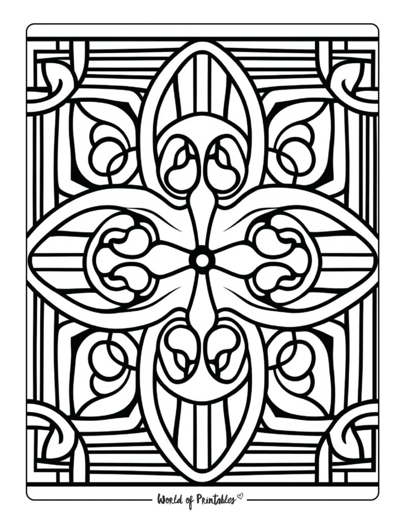 Pattern Coloring Pages - World of Printables