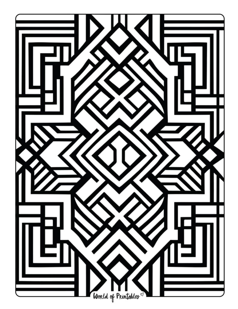 Pattern Coloring Pages - World of Printables