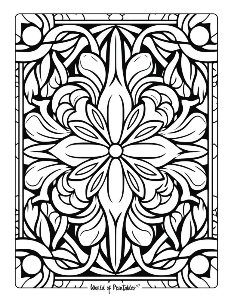 Pattern Coloring Pages - World of Printables