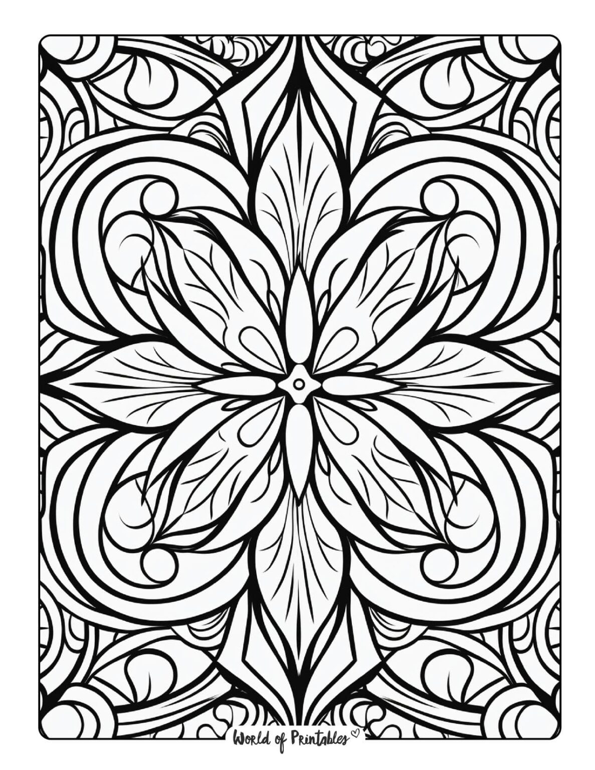 Pattern Coloring Pages - World of Printables