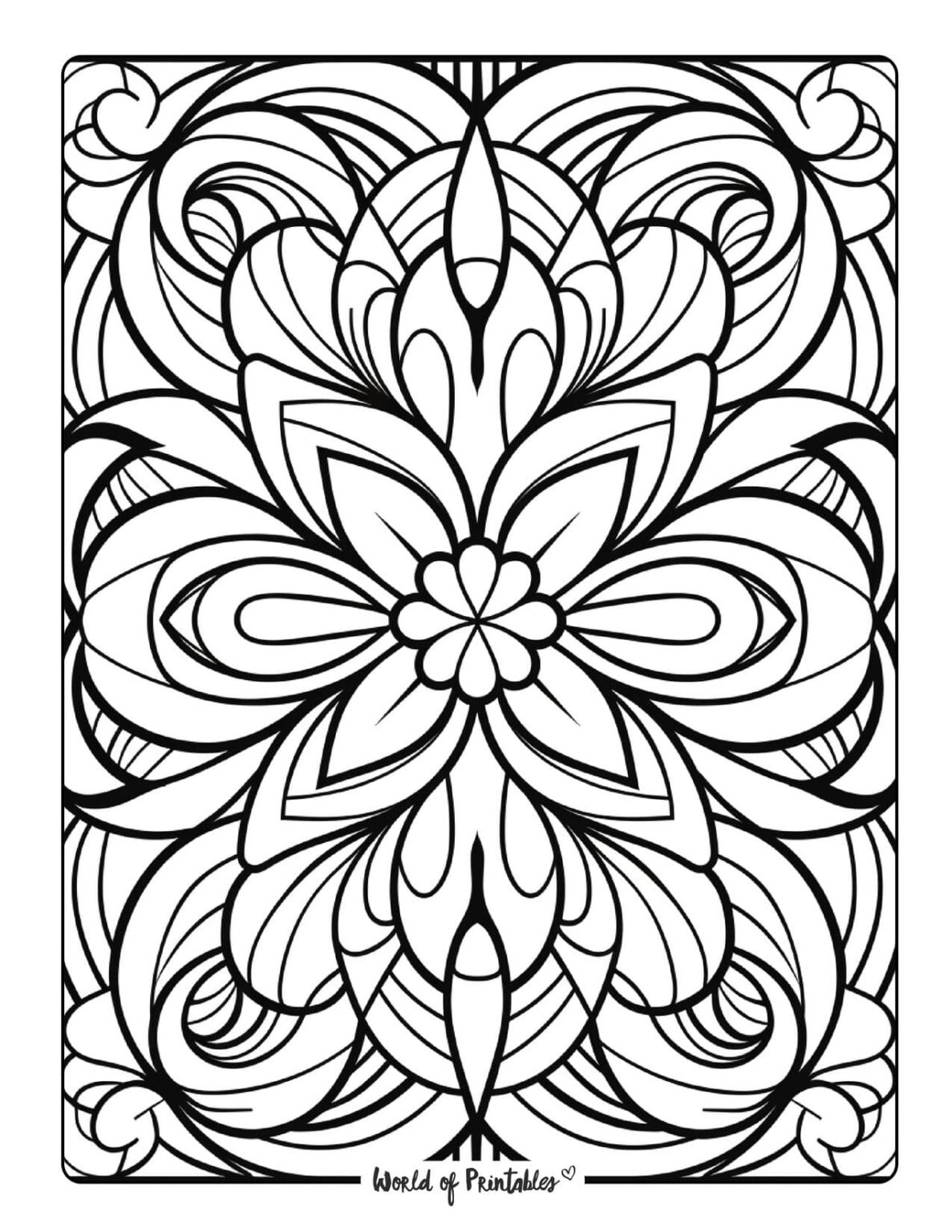 Pattern Coloring Pages - World of Printables