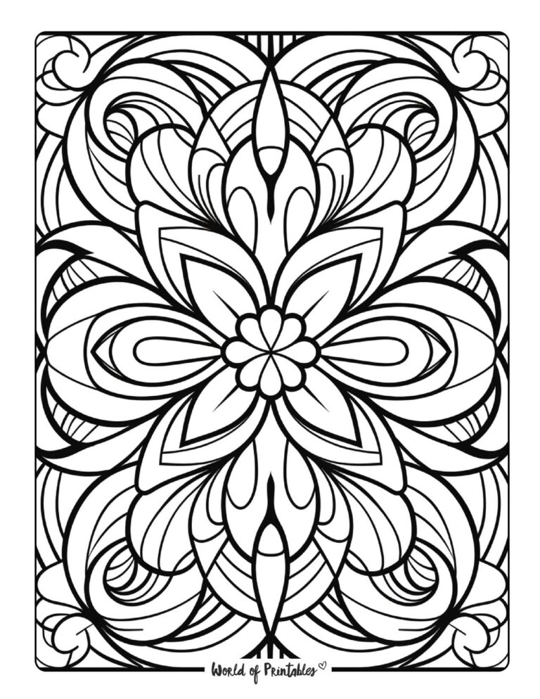 Pattern Coloring Pages - World of Printables
