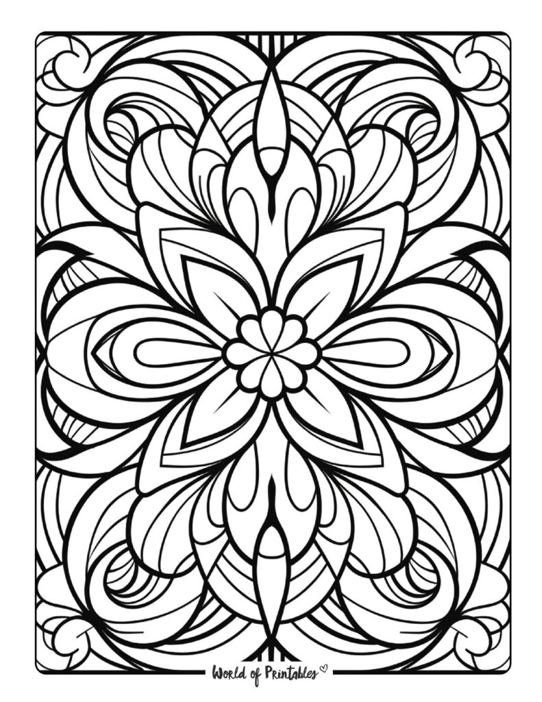 Pattern Coloring Pages - World of Printables