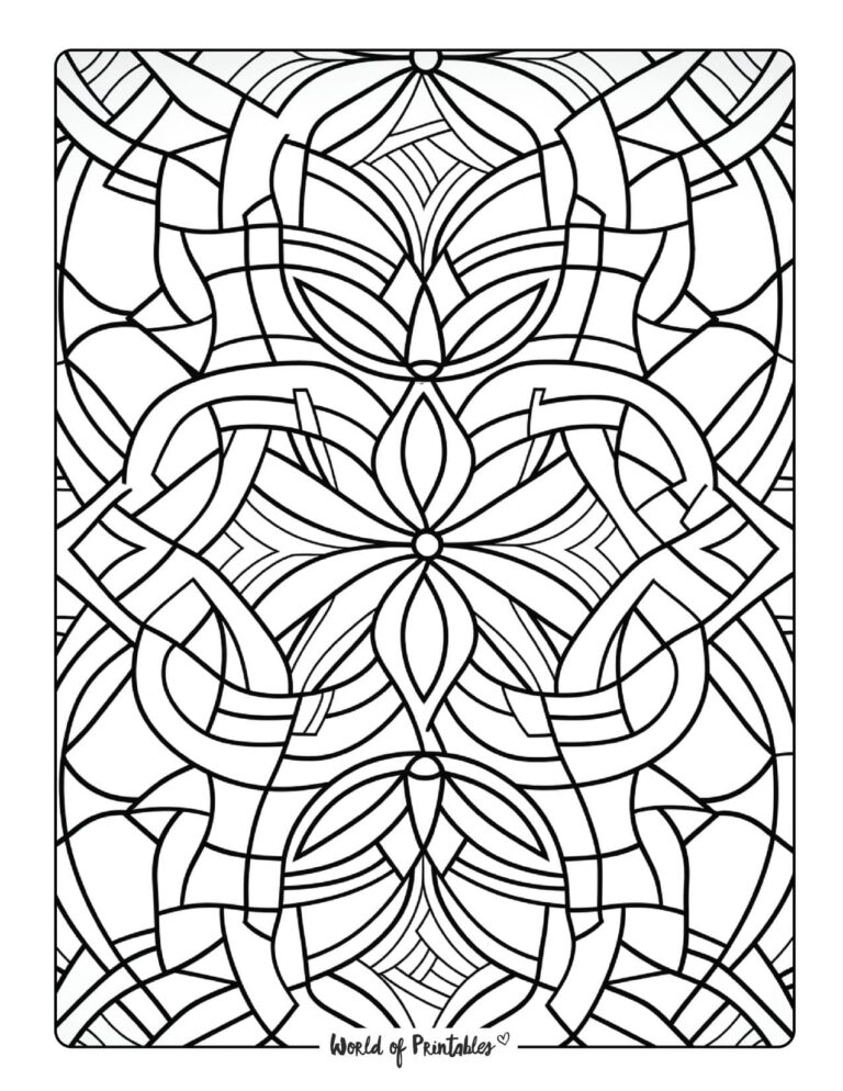 Pattern Coloring Pages - World of Printables