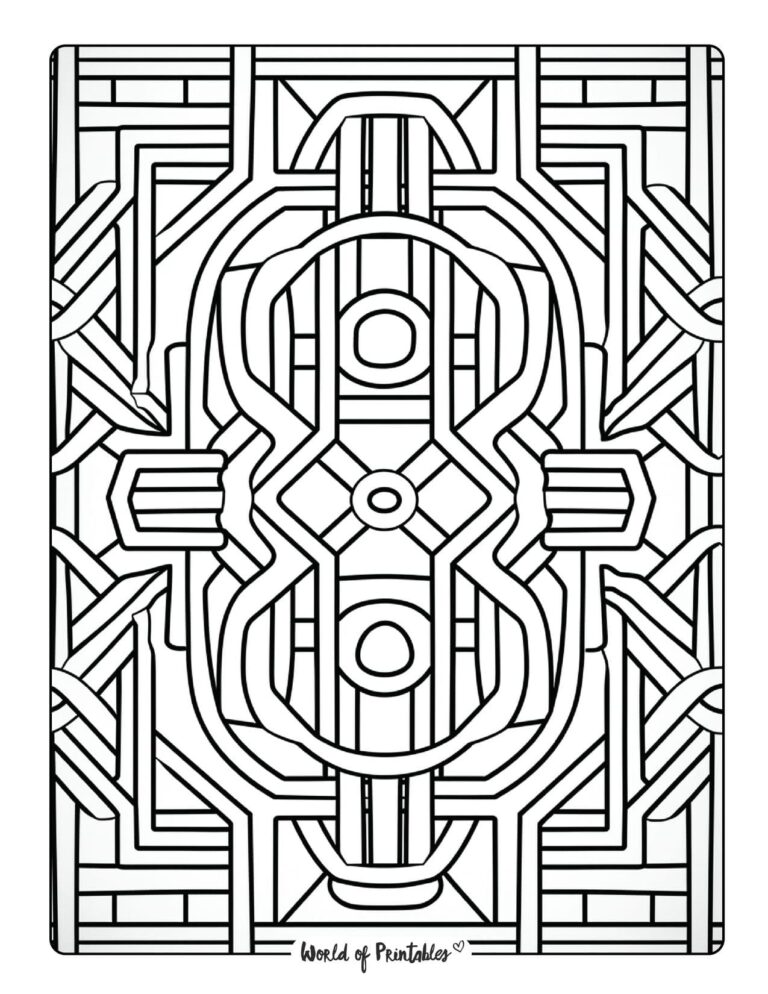 Pattern Coloring Pages - World of Printables
