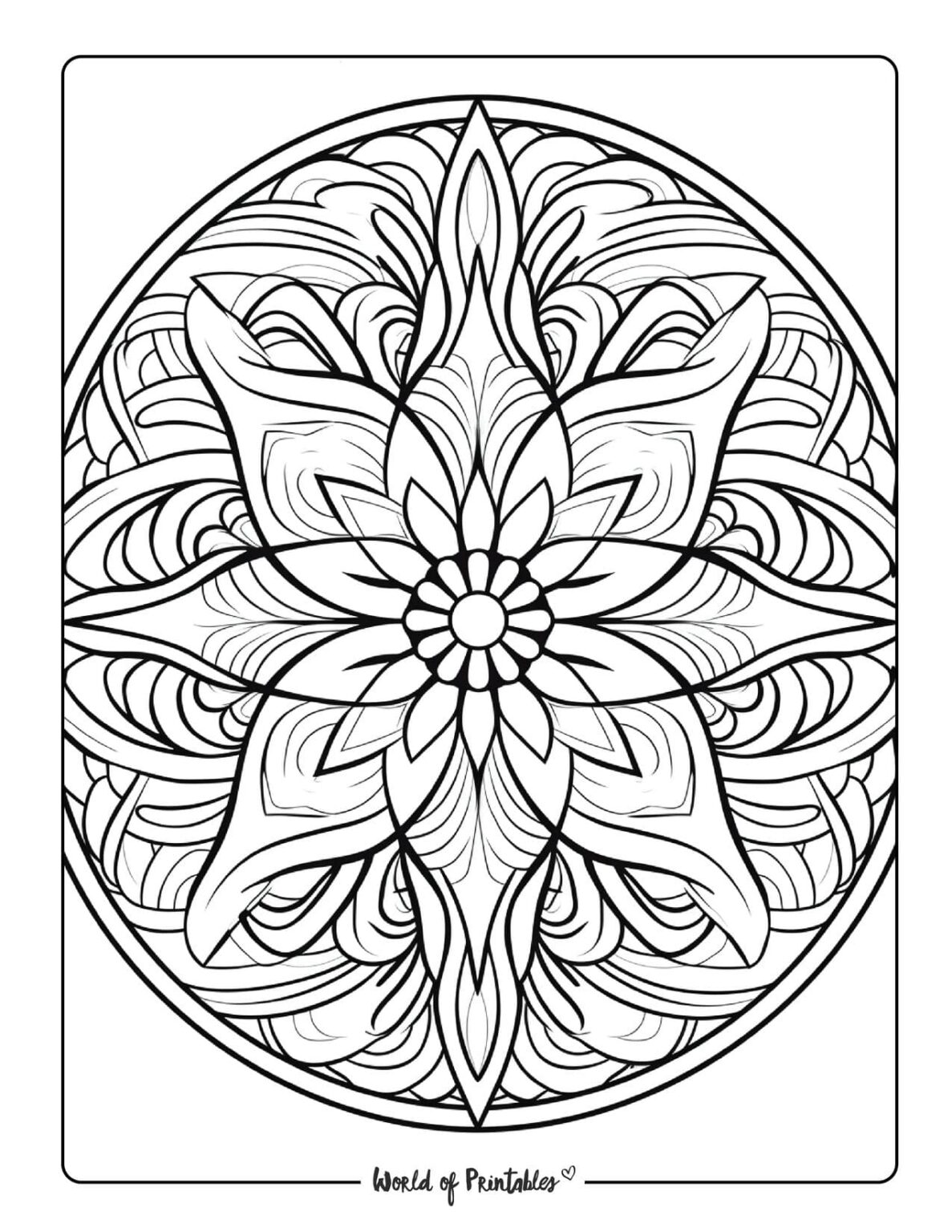Pattern Coloring Pages - World of Printables