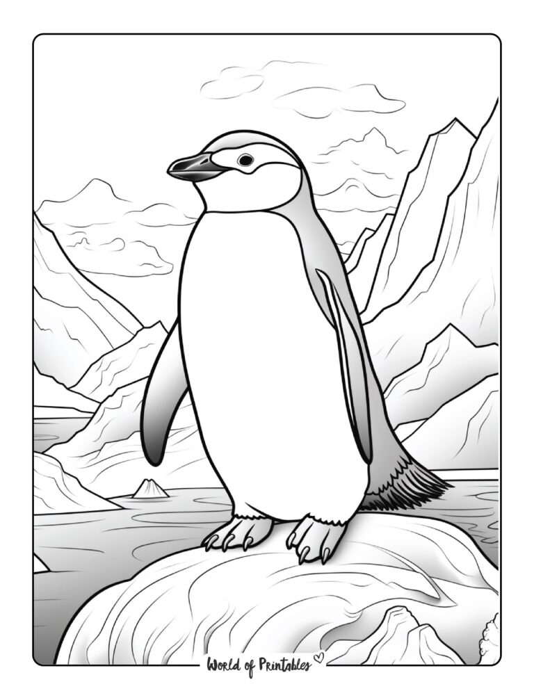 Penguin Coloring Pages For Kids & Adults - World of Printables