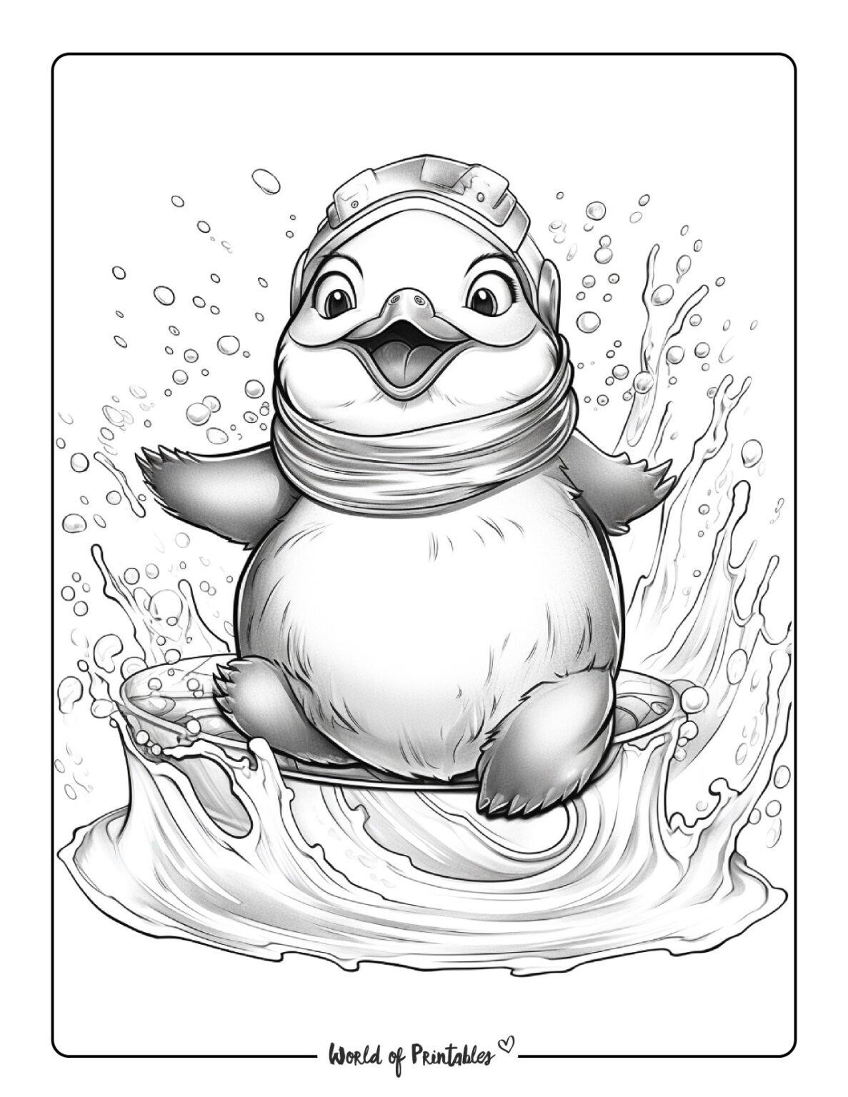 Penguin Coloring Pages For Kids & Adults - World of Printables