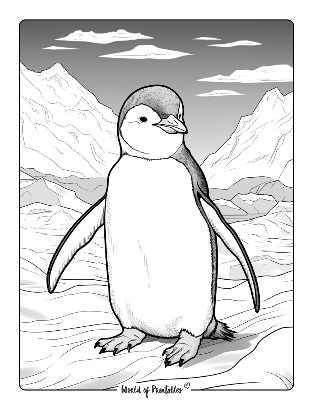Penguin Coloring Pages For Kids & Adults - World of Printables
