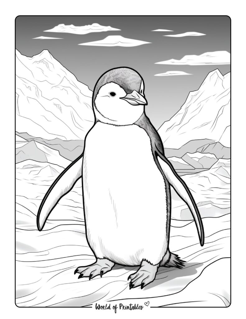 Penguin Coloring Pages For Kids & Adults - World of Printables