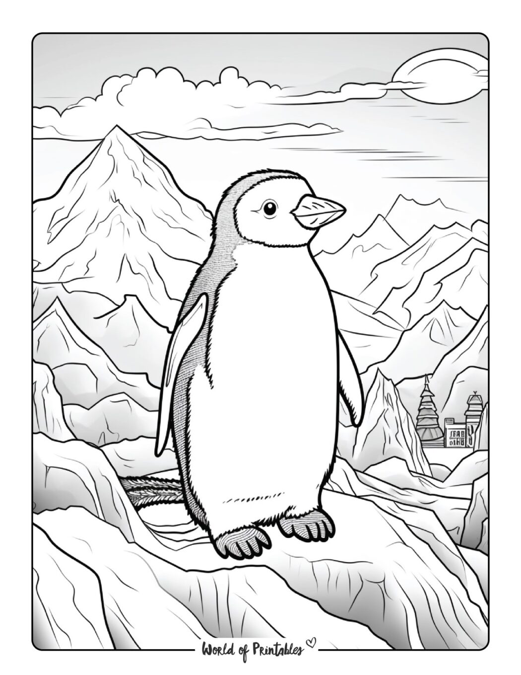 Penguin Coloring Pages For Kids & Adults - World of Printables