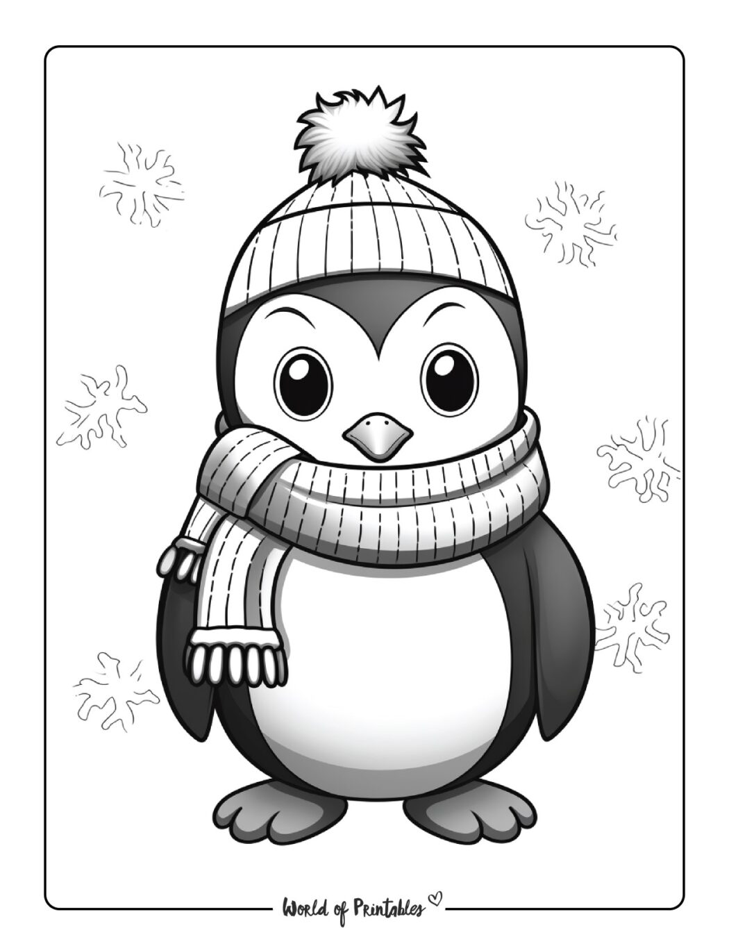 Penguin Coloring Pages For Kids & Adults - World of Printables