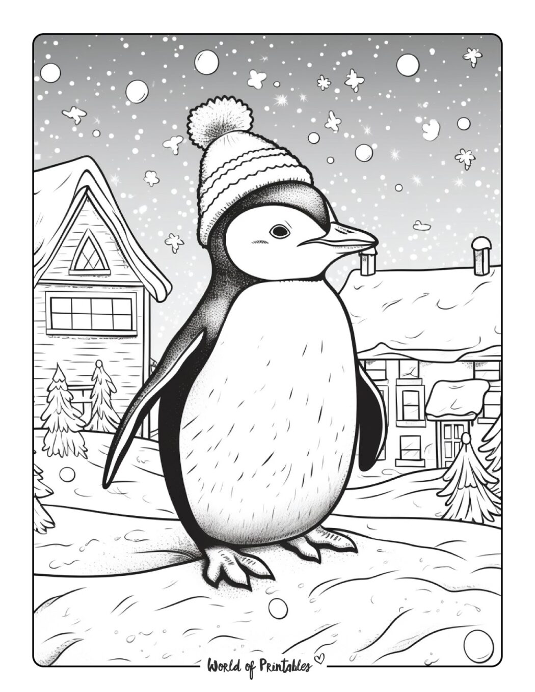 Penguin Coloring Pages For Kids & Adults - World of Printables