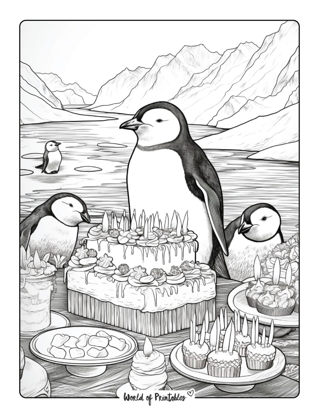 Penguin Coloring Pages For Kids & Adults - World of Printables