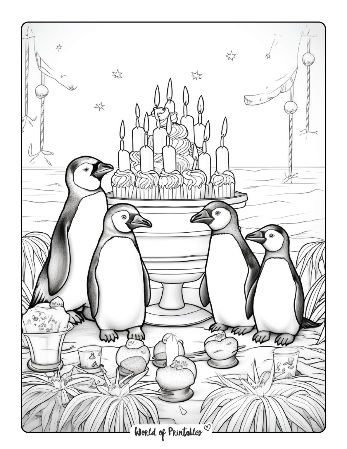 Penguin Coloring Pages For Kids & Adults - World of Printables