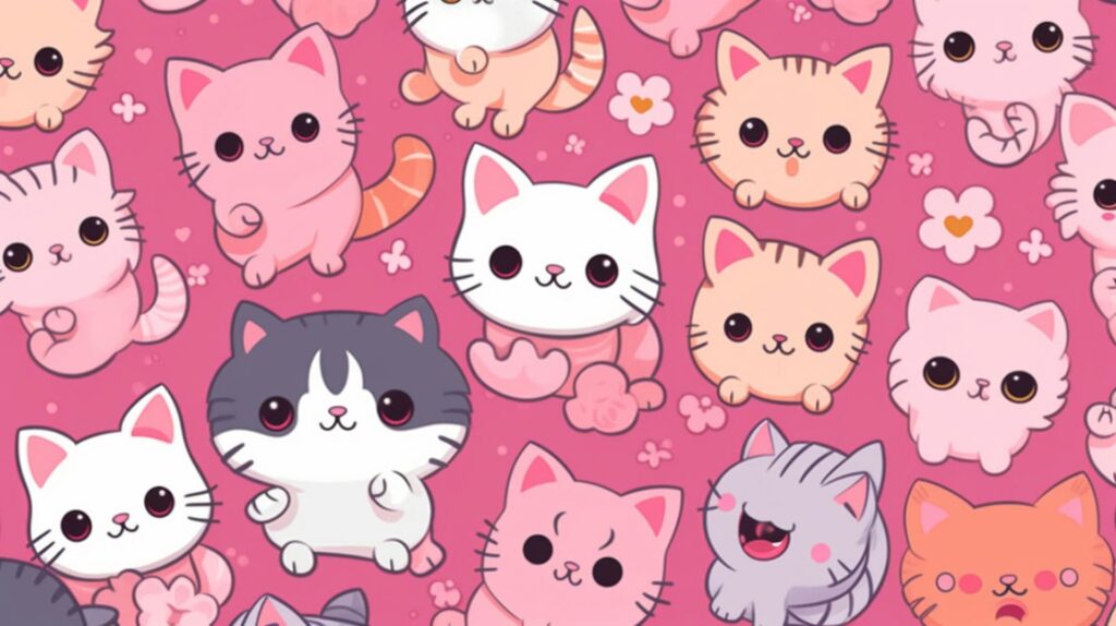 Cute Cat Wallpapers - World of Printables