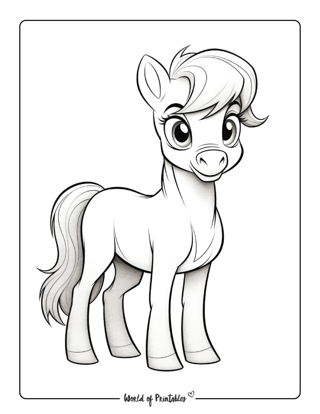Pony Coloring Pages For Kids & Adults - World of Printables