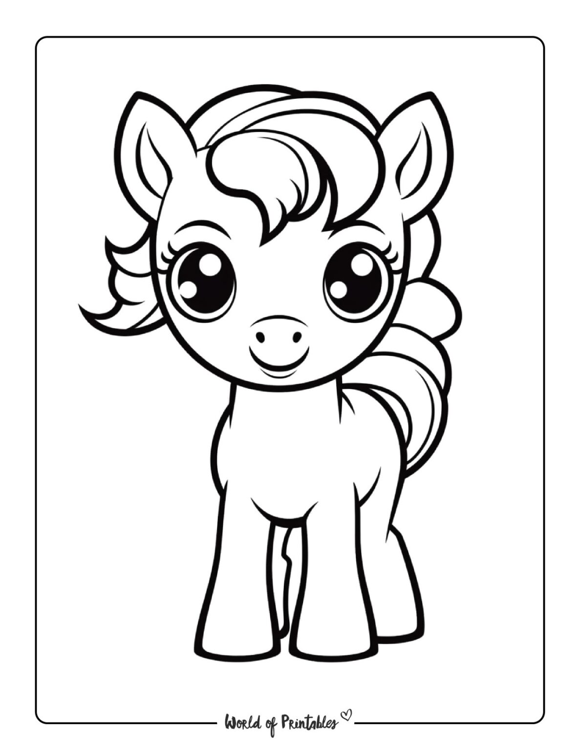 Pony Coloring Pages For Kids & Adults - World of Printables