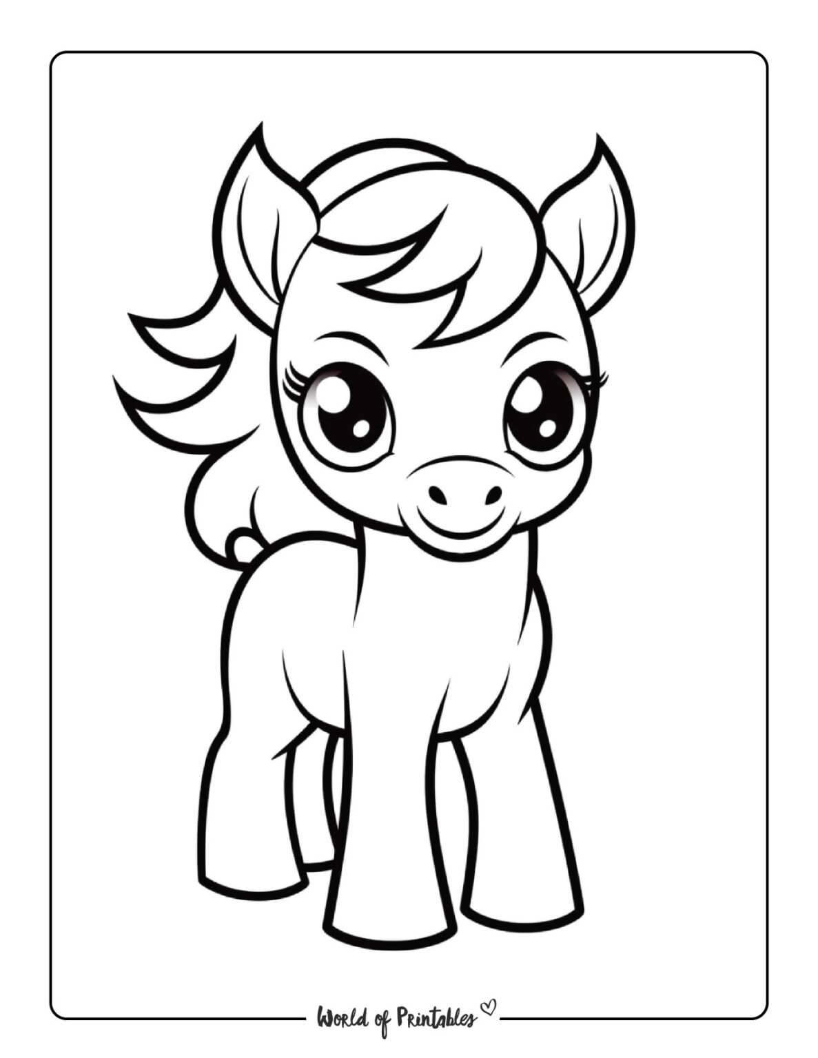Pony Coloring Pages For Kids & Adults - World of Printables