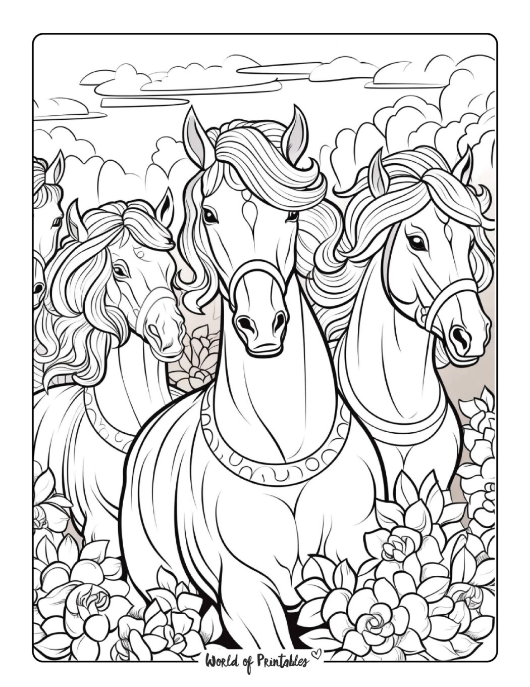 Pony Coloring Pages For Kids & Adults - World of Printables