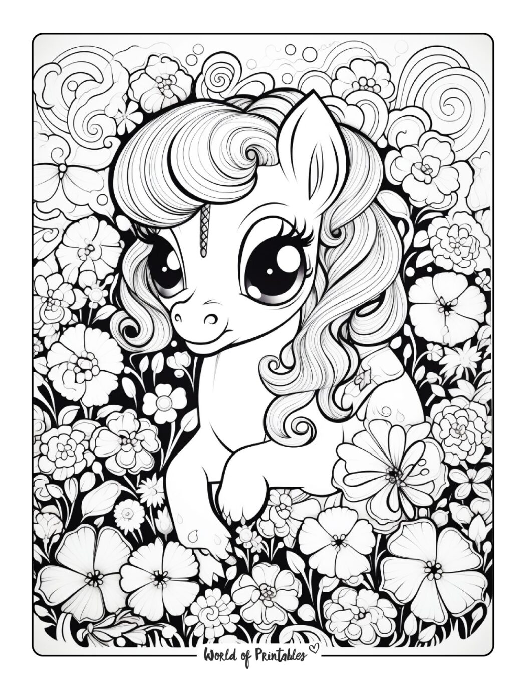 Pony Coloring Pages For Kids & Adults - World of Printables