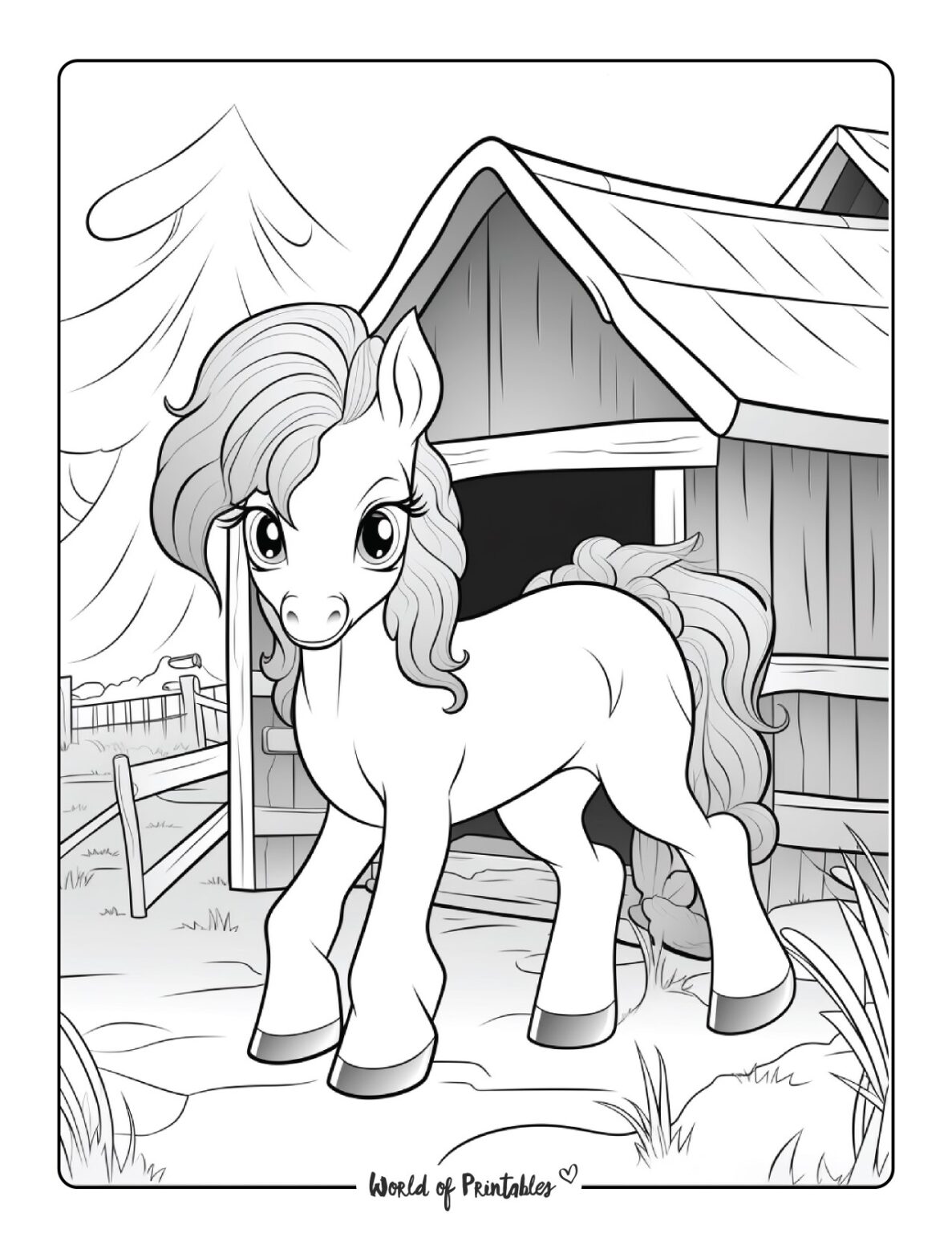 Pony Coloring Pages For Kids & Adults - World of Printables