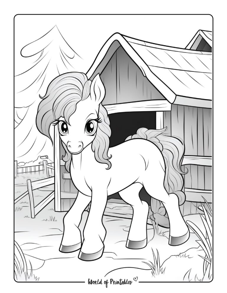 Pony Coloring Pages For Kids & Adults - World of Printables