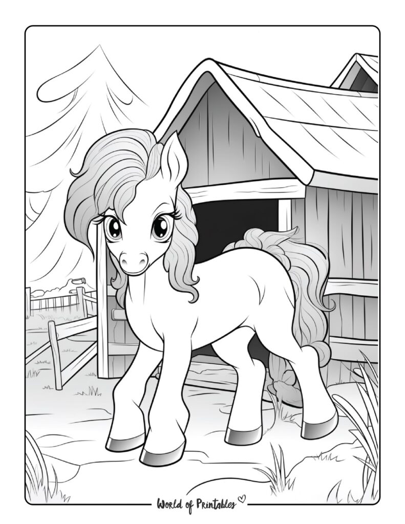 Pony Coloring Pages For Kids & Adults - World of Printables