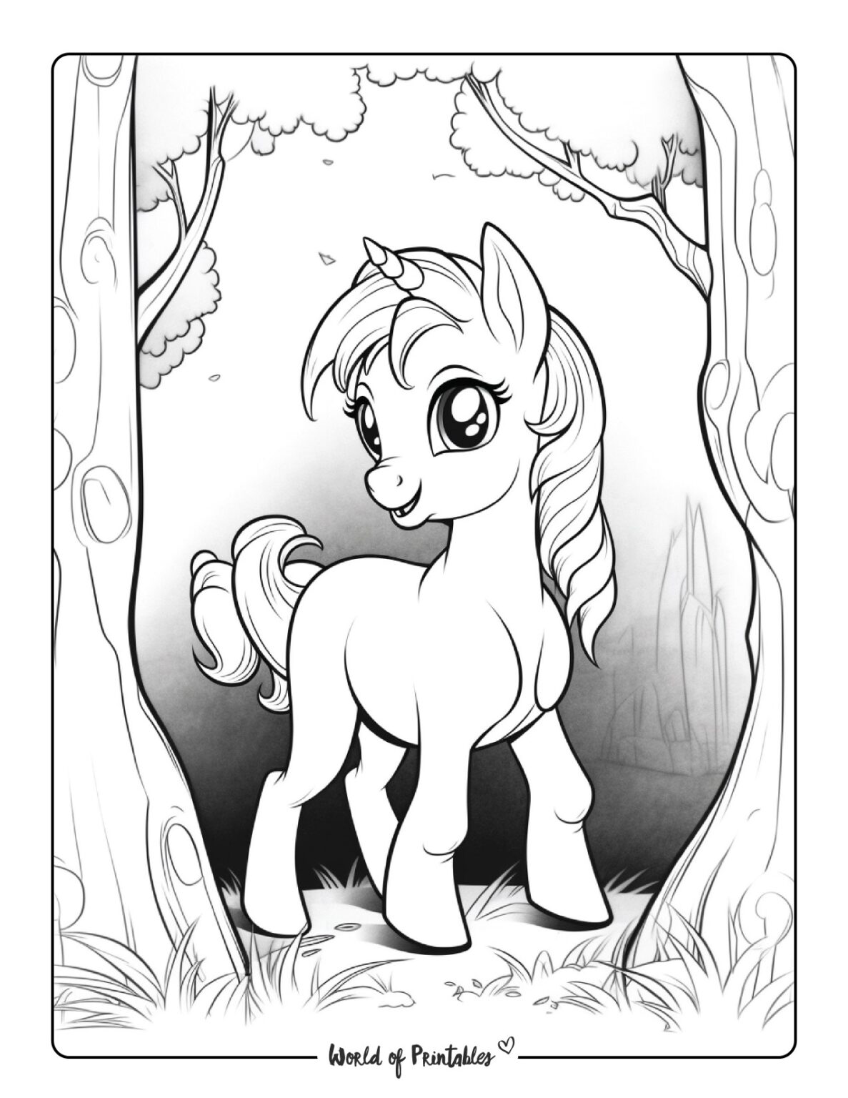 Pony Coloring Pages For Kids & Adults - World of Printables