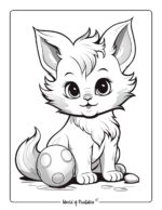 Kitten Coloring Pages - World of Printables