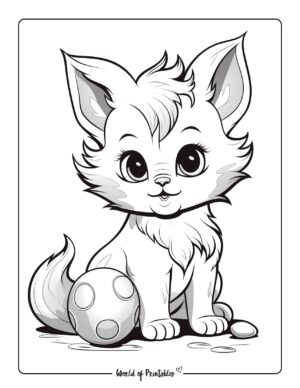 Kitten Coloring Pages - World of Printables