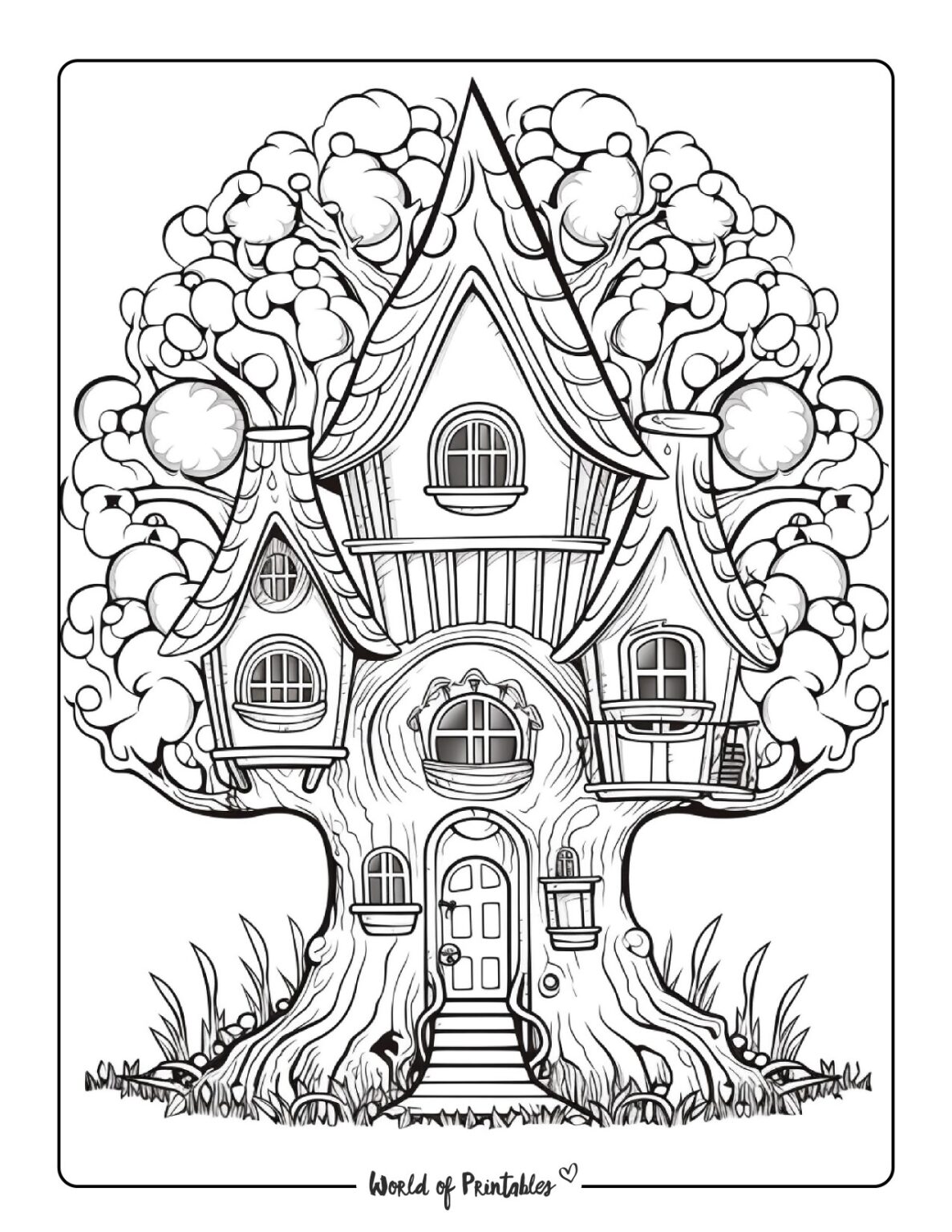 House Coloring Pages For Kids & Adults - World of Printables