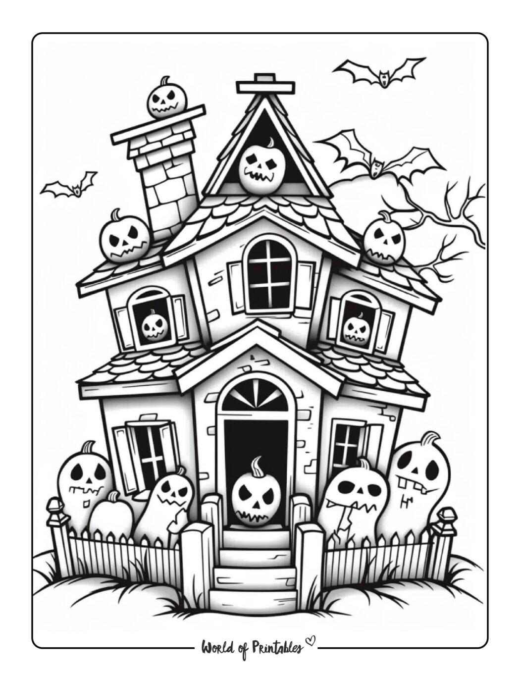 House Coloring Pages For Kids & Adults - World of Printables