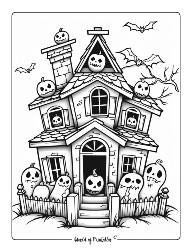 House Coloring Pages For Kids & Adults - World of Printables