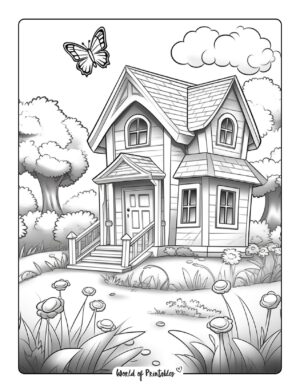 House Coloring Pages For Kids & Adults - World of Printables