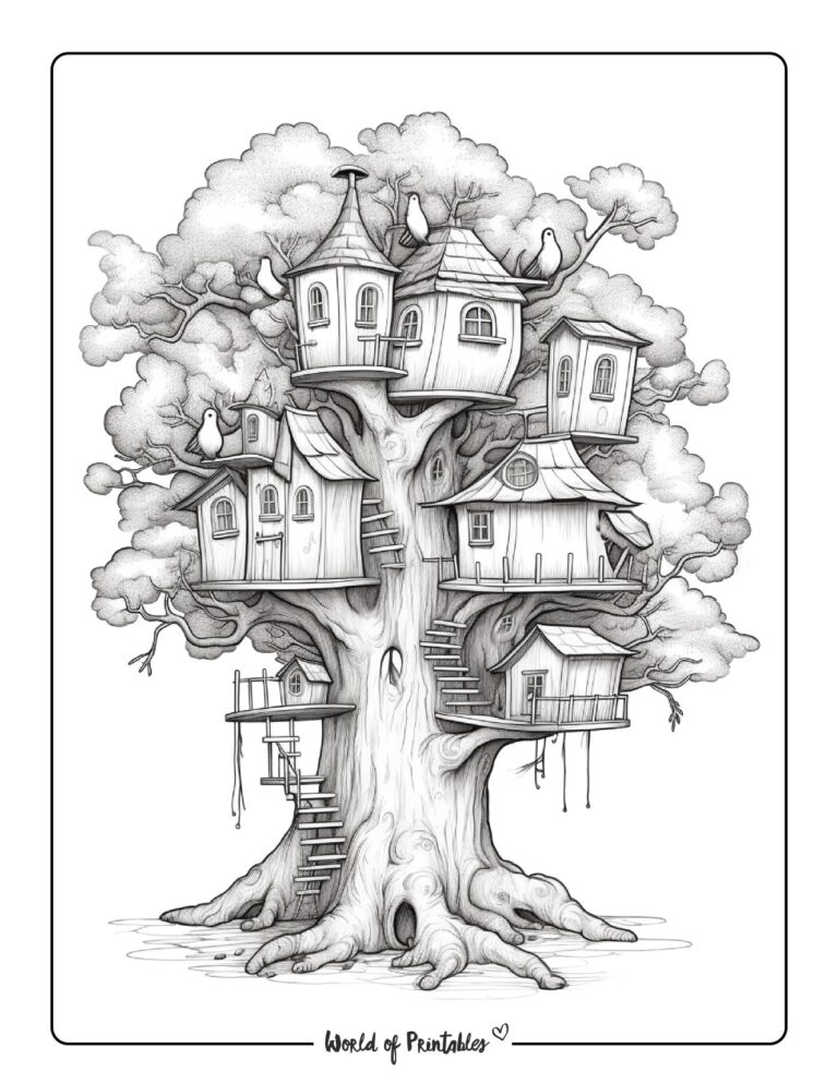 House Coloring Pages For Kids & Adults - World of Printables